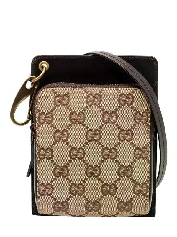 Gucci Gg Canvas Crossbody Bag - Brown