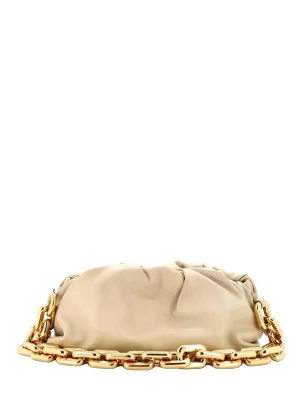 Bottega Veneta The Chain Pouch Leather Shoulder Bag - Neutrals