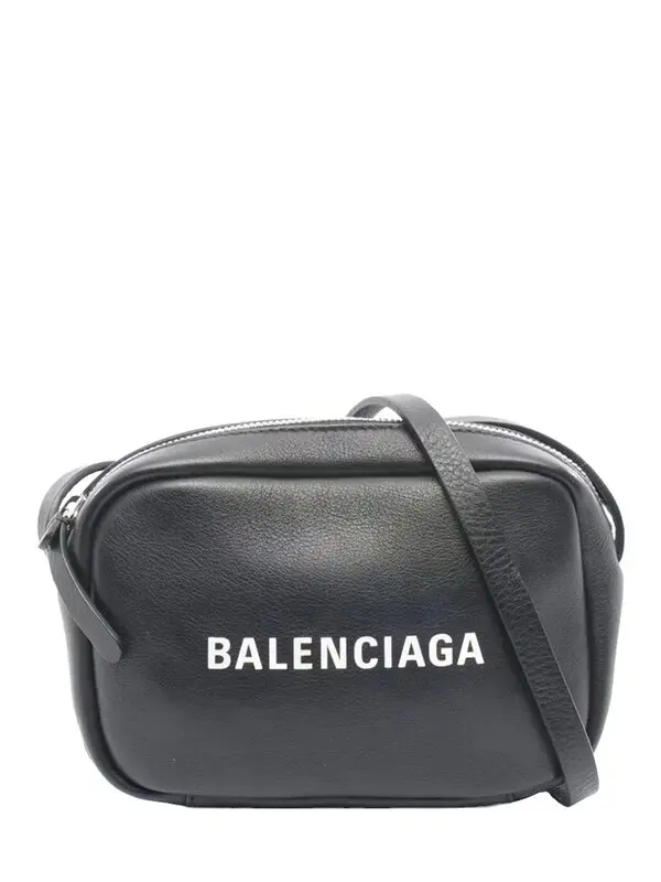 Balenciaga Xs Leather Everyday Camera Crossbody Bag - Black