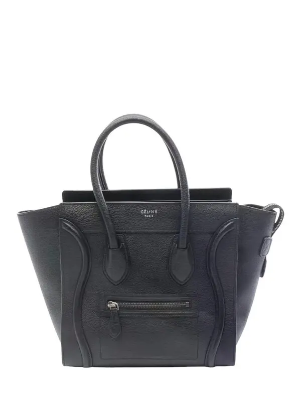 Celine 2010-2016 Micro Luggage Tote Bag - Black