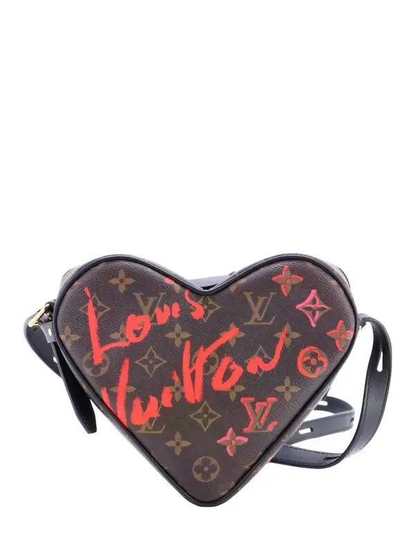 LOUIS VUITTON Coeur Handbag Limited Edition Monogram Canvas - Brown