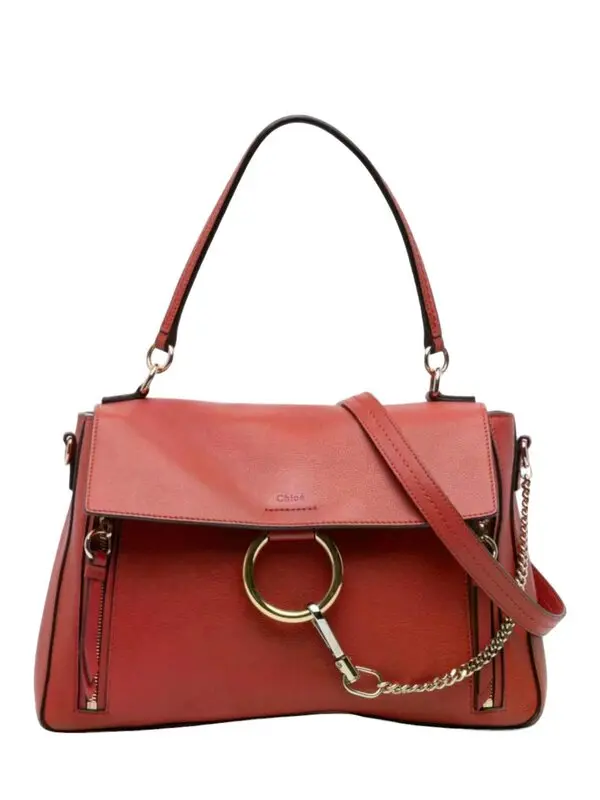 Chloé 2018 Medium Leather Faye Day Satchel - Red