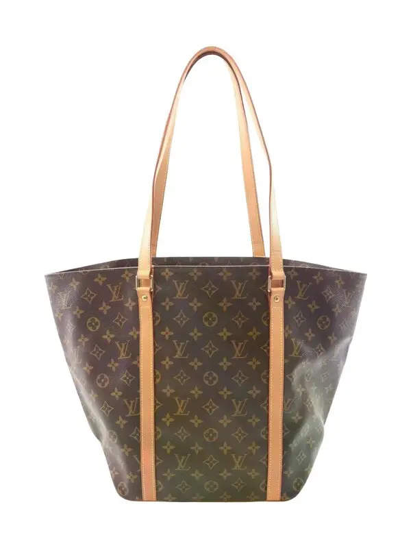 LOUIS VUITTON 2000 Monogram Sac Shopping Tote Bag - Brown