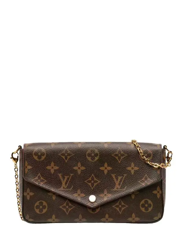 LOUIS VUITTON 2018 Monogram Pochette Felicie - Brown