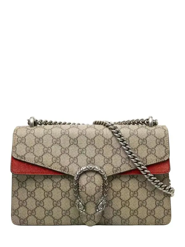 Gucci Gg Supreme Dionysus Shoulder Bag - Brown
