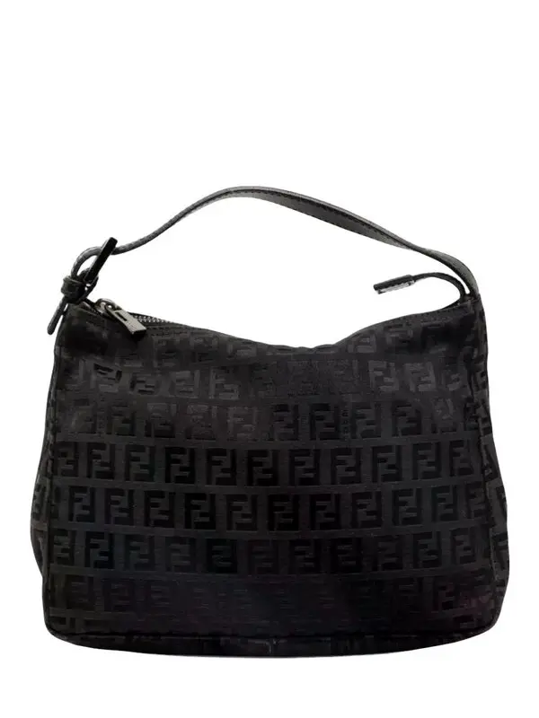 Fendi 2000-2010 Zucchino Canvas Handbag - Black