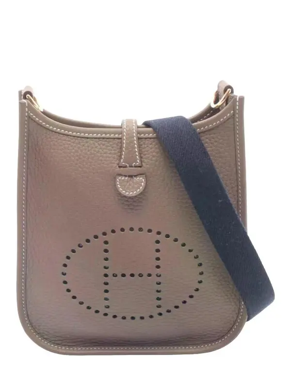 Hermès 2025 Clemence Evelyne Tpm Crossbody Bag - Grey
