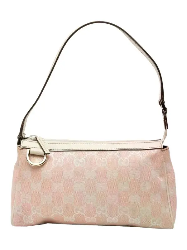 Gucci Gg Canvas Abbey D-ring Pochette Handbag - Pink