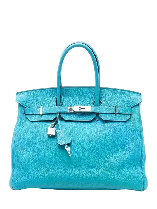 Hermès Togo Birkin Retourne 35 Handbag - Blue