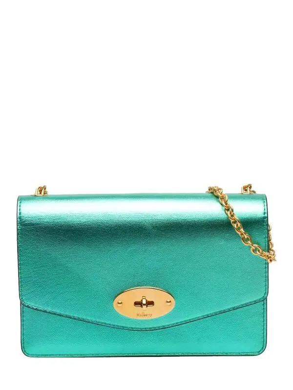 Mulberry Small Grained Calfskin Darley Crossbody Bag - Blue