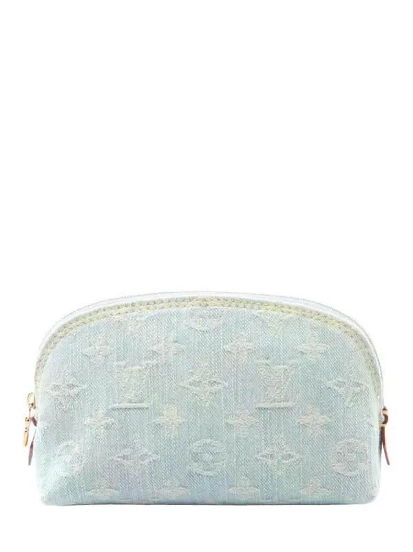 LOUIS VUITTON Monogram Denim Cosmetique Pm Pouch 2010-2026 - Blue