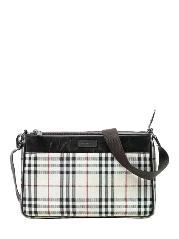 Burberry House Check Canvas Crossbody Bag - Brown