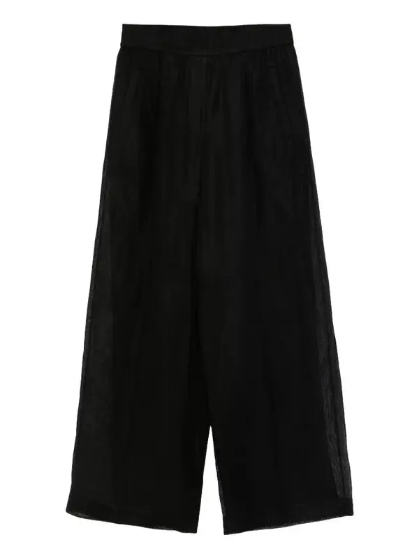 Brunello Cucinelli Elasticated-waistband Palazzo Pants - Black