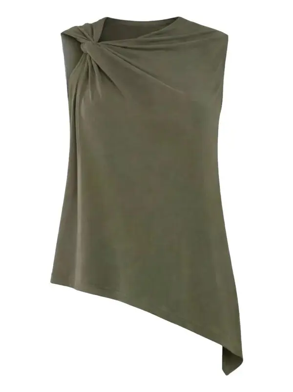 JOSEPH Knot-detail Sleeveless Top - Green