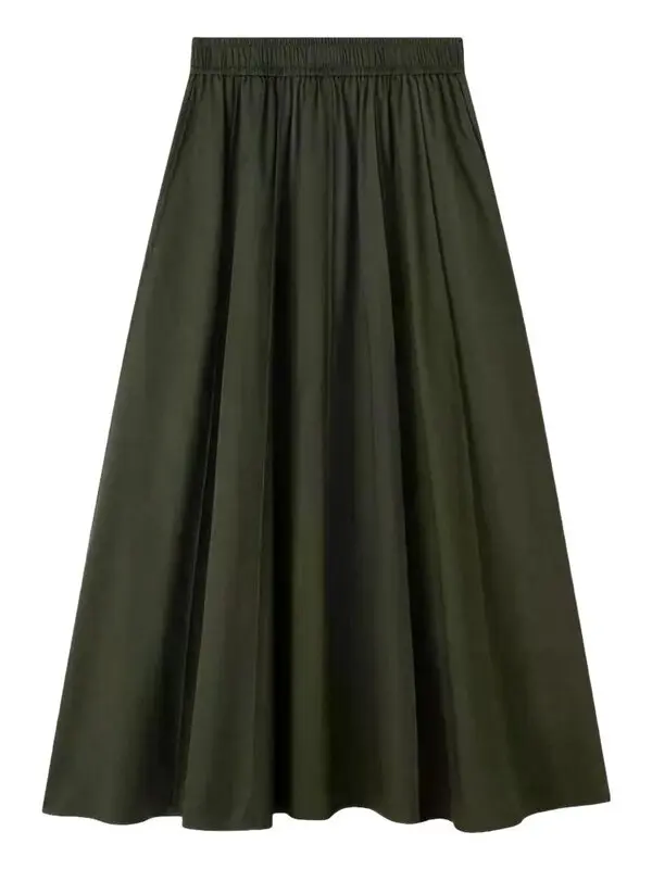 JOSEPH Manar A-line Midi Skirt - Green