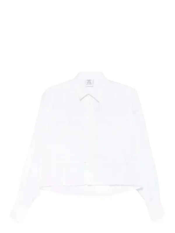 Vetements Long-sleeve Pocket Shirt - White