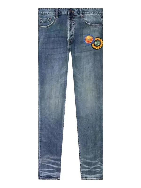 BILLIONAIRE BOYS CLUB Bb Axil Appliqué Jeans - Blue