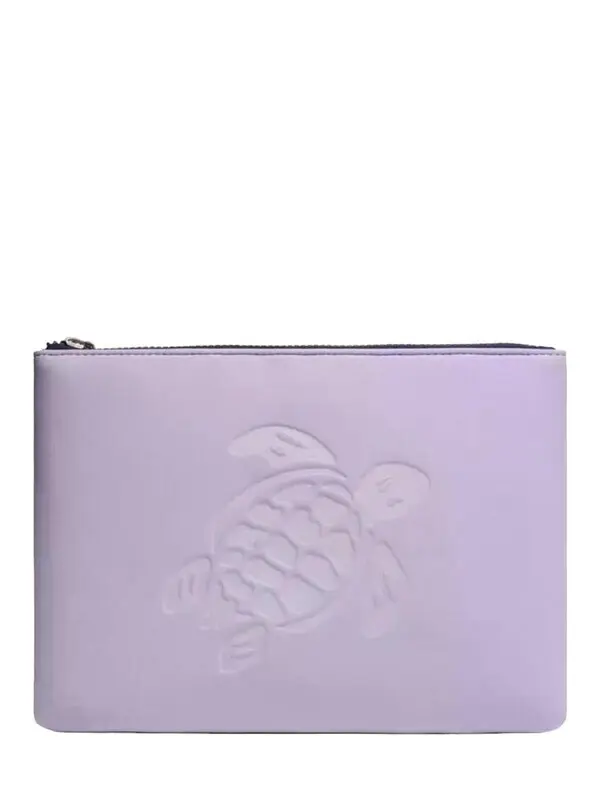 Vilebrequin Turtle Embossed Clutch - Purple