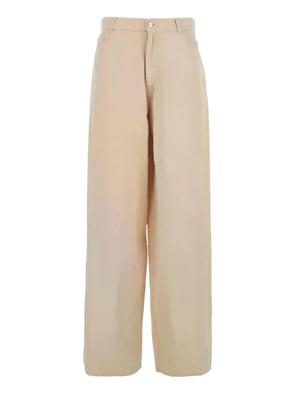 JUCCA Belt-loop Palazzo Pants - Neutrals