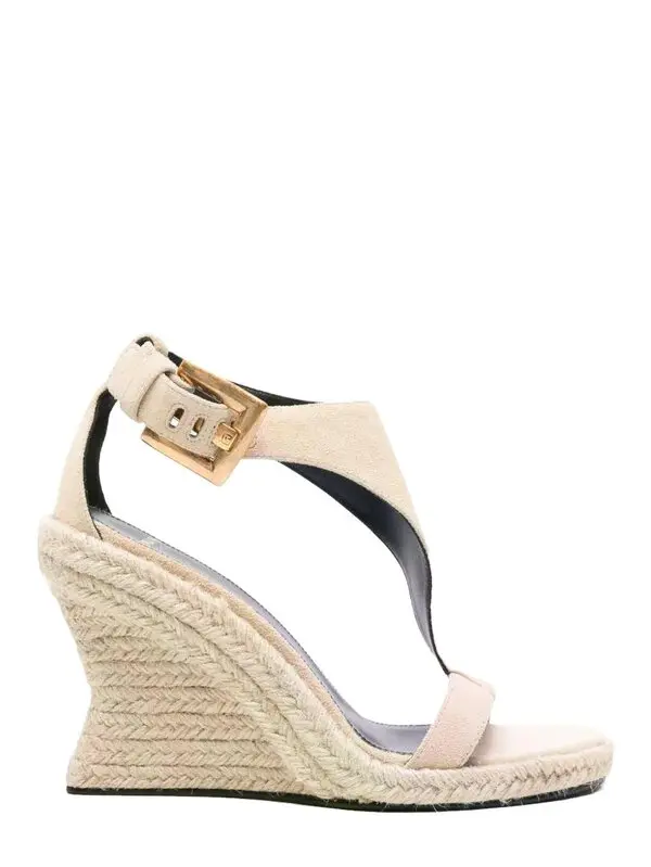 Balmain Wedge Espadrilles - Neutrals