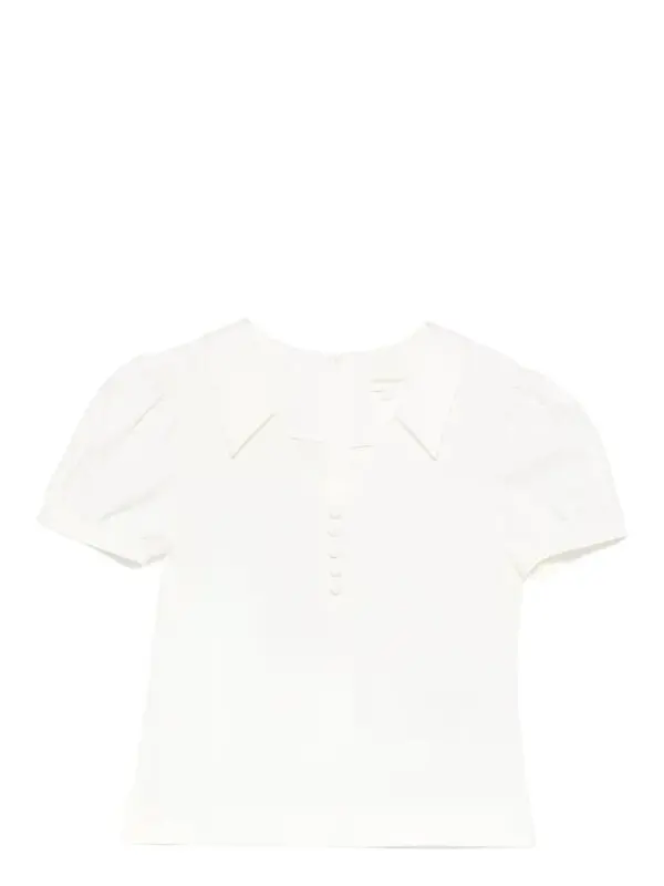 SHUSHU/TONG Puff-sleeve Blouse - White