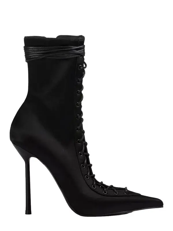 LE SILLA Colette Lace-up Ankle Boots - Black