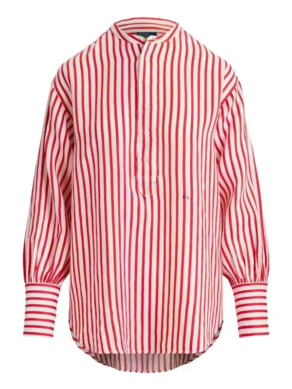 Polo Ralph Lauren Striped Long-sleeve Shirt - Red