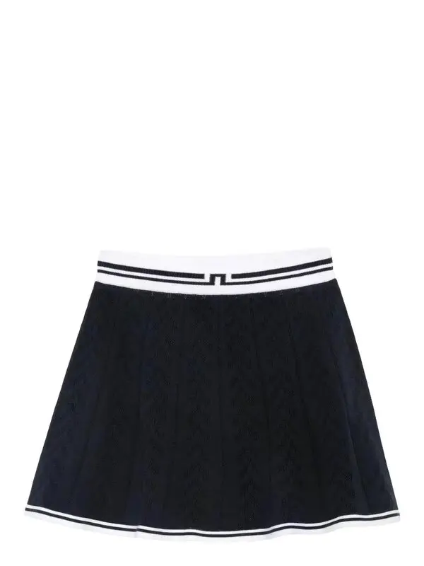 J. Lindeberg Pointelle Knit Short Skirt - Blue