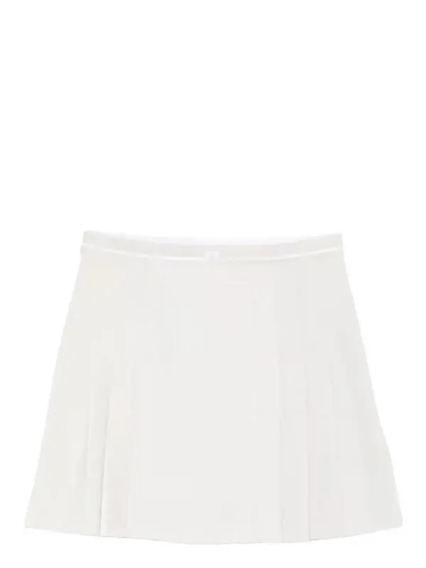 J. Lindeberg Harlow Pleated Short Skirt - Neutrals