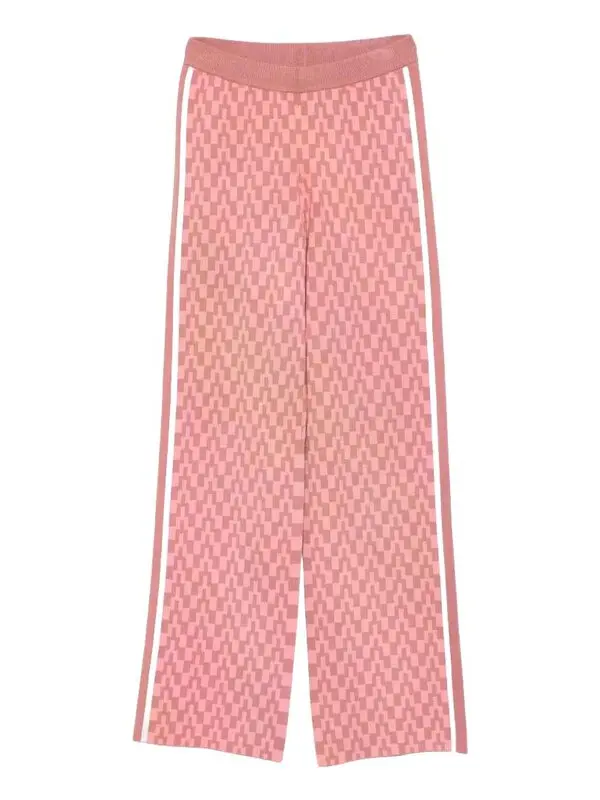 J. Lindeberg Kera Jacquard Stripe Trousers - Pink