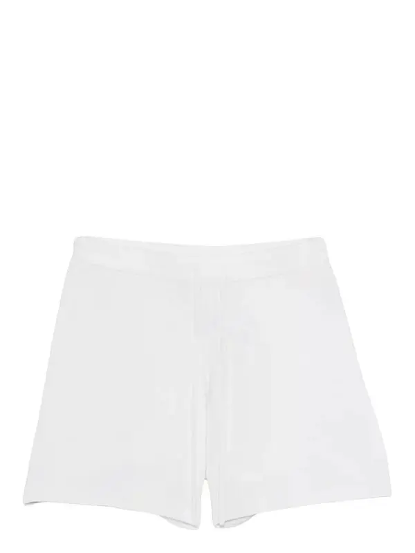 ALLUDE Drawstring Wool Shorts - White