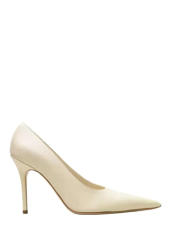 GIABORGHINI Leather Pointed Toe Pumps - Neutrals