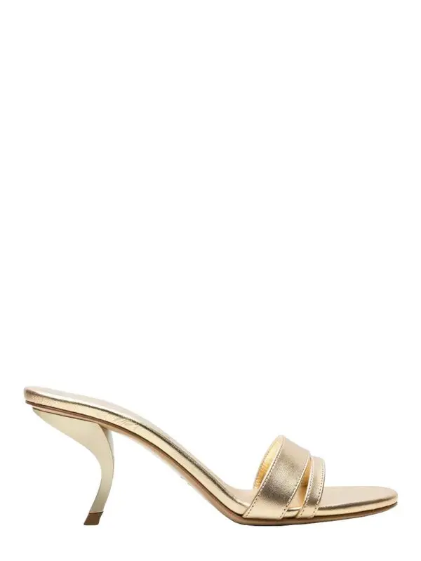 GIABORGHINI Two-strap Heeled Sandals - Gold