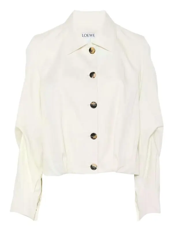 Loewe Button-fastening Jacket - Neutrals