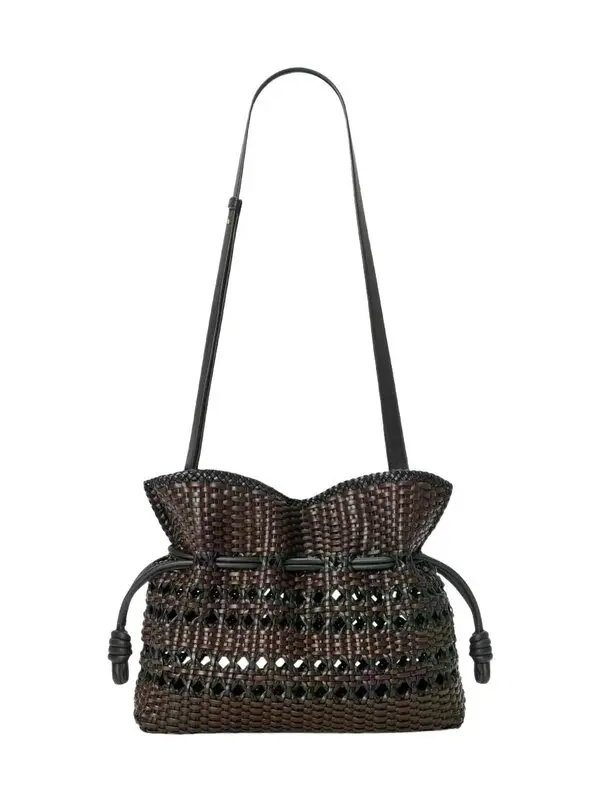 Loewe Medium Flamenco Woven Clutch - Brown