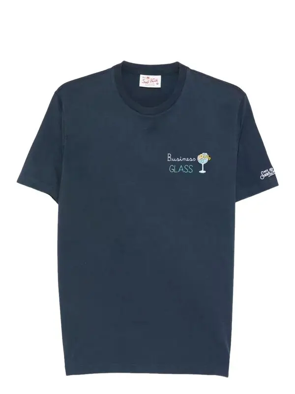 MC2 SAINT BARTH Embroidery T-shirt - Blue
