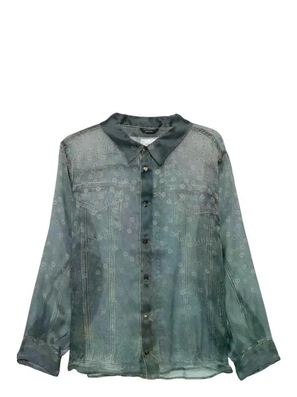 HAIKURE Maya Buttoned Silk Shirt - Blue