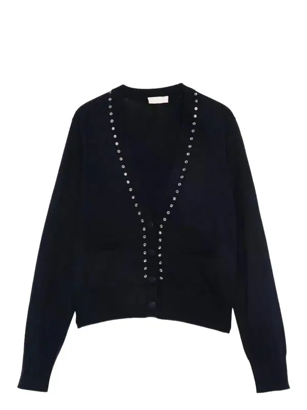 Liu Jo Crystal-embellished Cardigan - Blue
