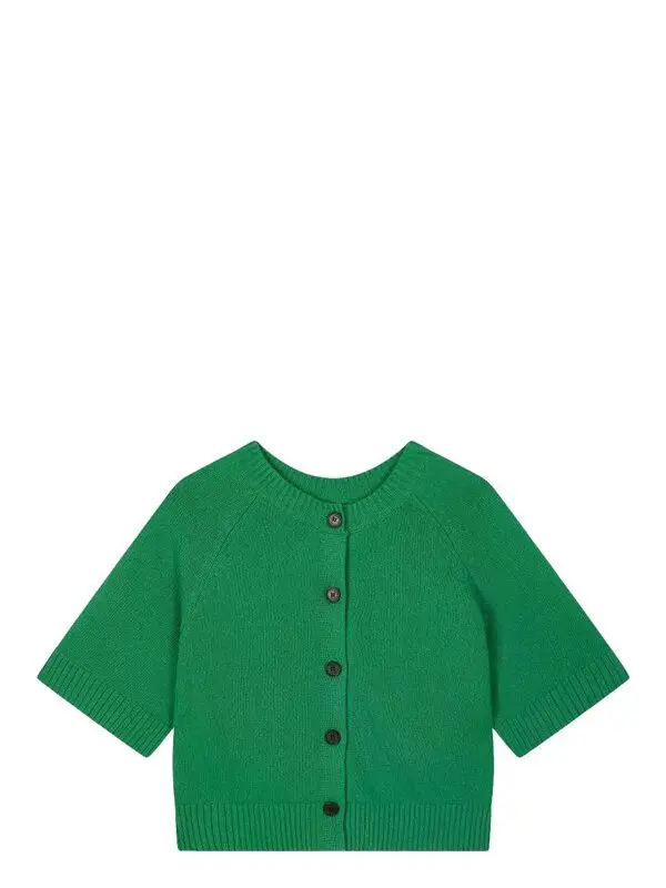 STUDIO TOMBOY Short Sleeve Cardigan - Green