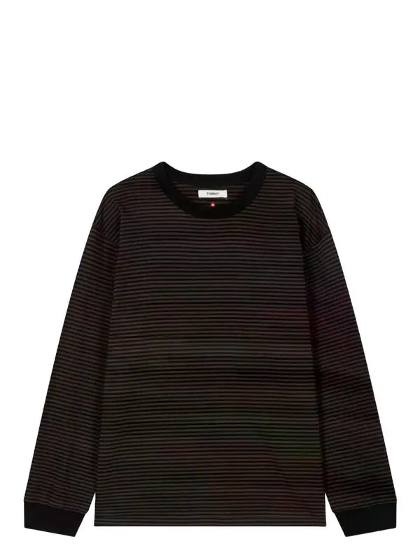STUDIO TOMBOY Striped Long Sleeve T-shirt - Black
