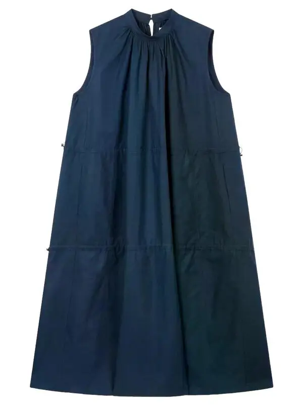 STUDIO TOMBOY Gathered Sleeveless Dress - Blue
