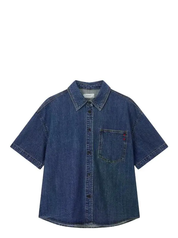 STUDIO TOMBOY Denim Pocket Shirt - Blue