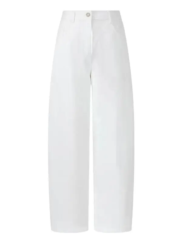 STUDIO TOMBOY Curved Denim Trousers - White
