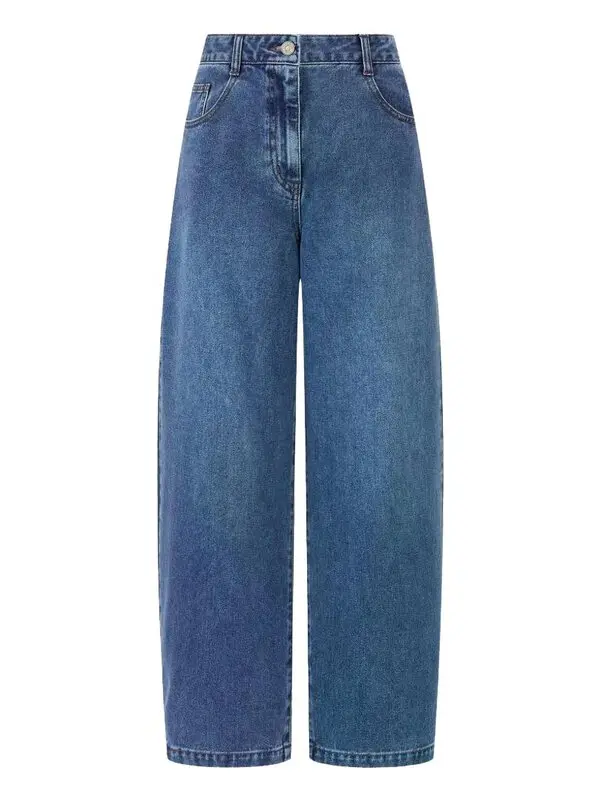 STUDIO TOMBOY Curved Denim Trousers - Blue