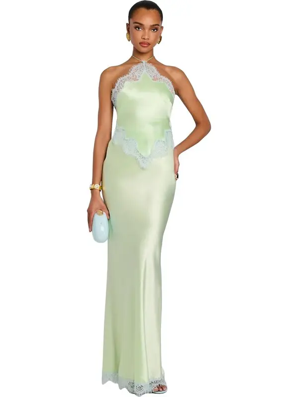 Retrofete Everly Gown - Glace Pistachio