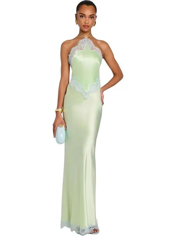 Retrofete Everly Gown - Glace Pistachio