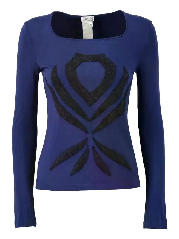 BASILE Long-sleeved T-shirt - Blue