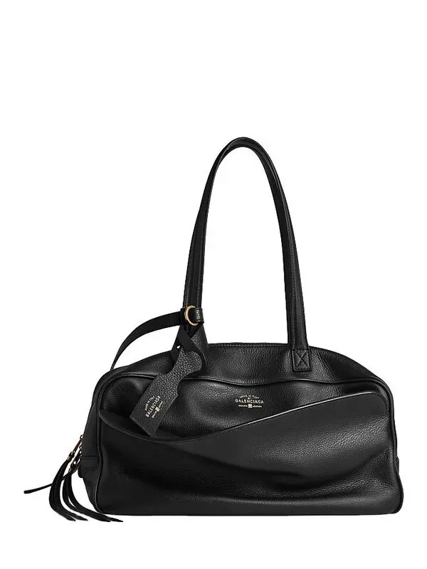Balenciaga Carrie Bowling Bag Medium - Black