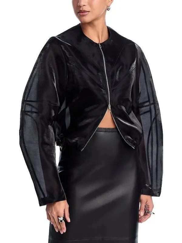 KATE BARTON Paneled Summer Jacket - Black