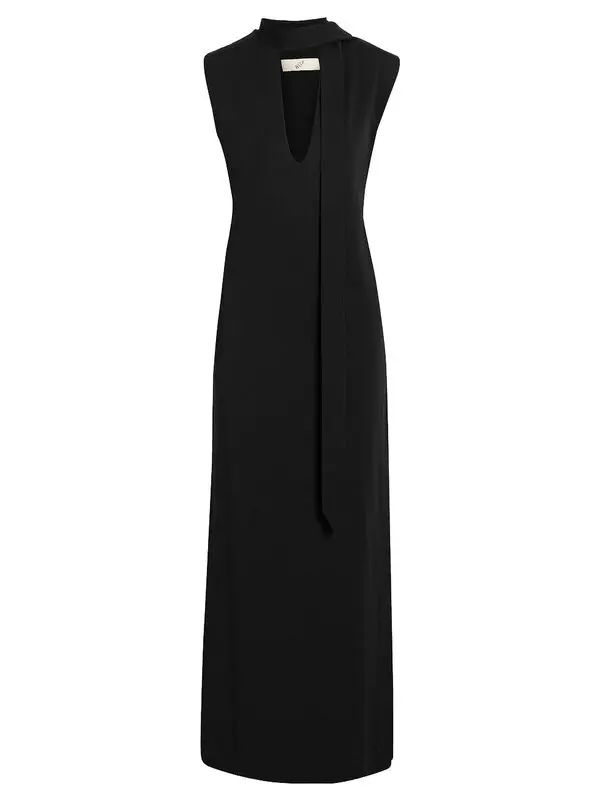 Bite Studios La Nuit Cutout Crepe Maxi Dress - Black